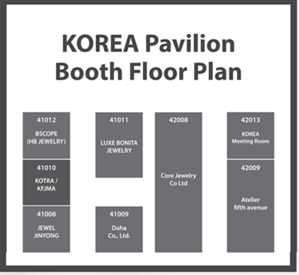 Invitation to KOREA PAVILION at JCK 2022